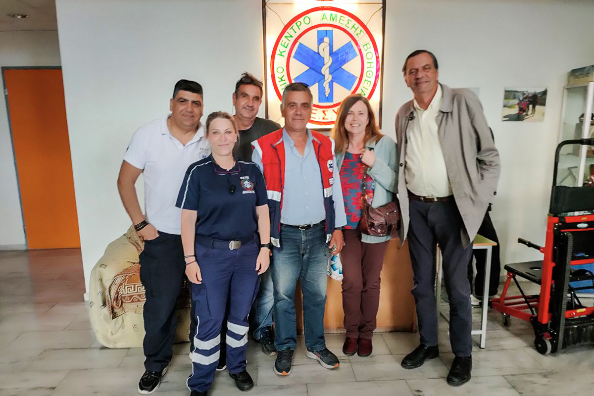 Επίσκεψη του υπ. βουλευτή Ματθαίου Δραμητινού στο ΕΚΑΒ - Λαός της Μαγνησίας