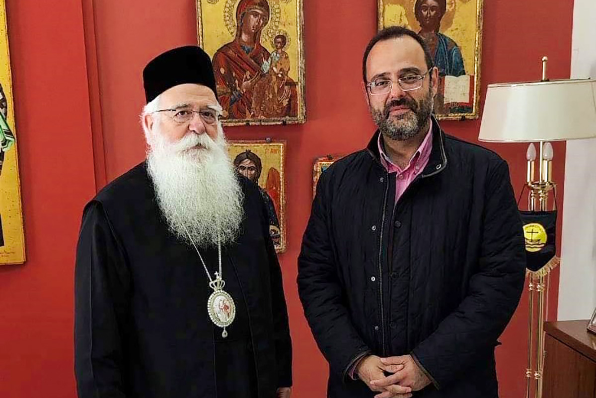 Συνάντηση του Κων. Μαραβέγια με τον Μητροπολίτη Δημητριάδος - Λαός της ...