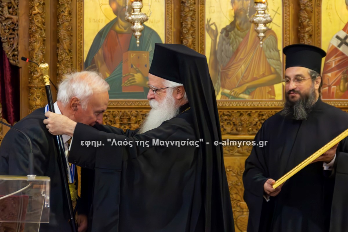 Η Εκκλησία της Δημητριάδος τίμησε τον Κώστα Γκουντάρα - Λαός της Μαγνησίας
